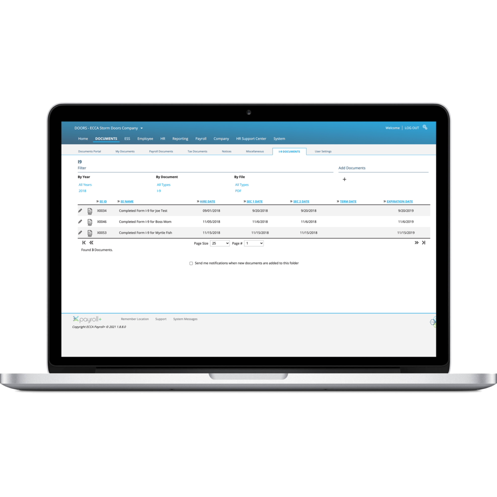 Paperless Payroll - ECCA Payroll+ - A Complete HR Stack
